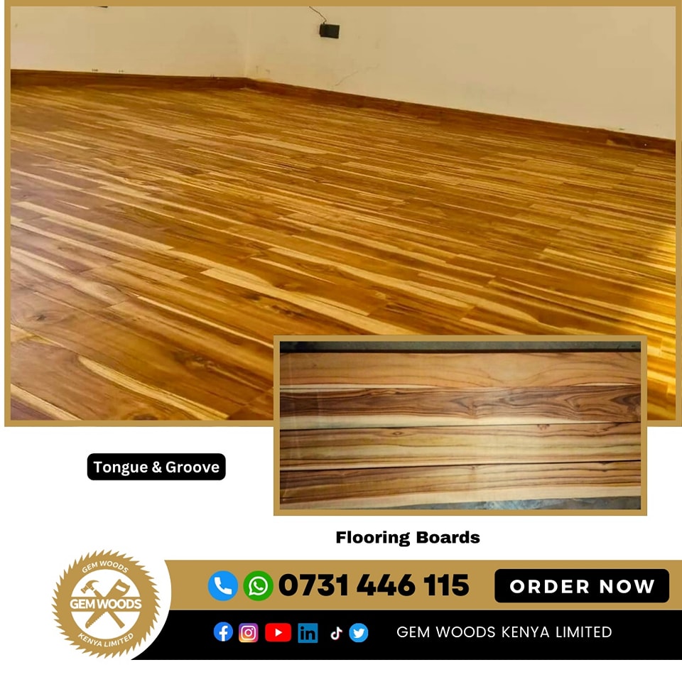 Teak Wood Block Flooring – Brick Bond Design - Gem Woods Kenya Limited ...